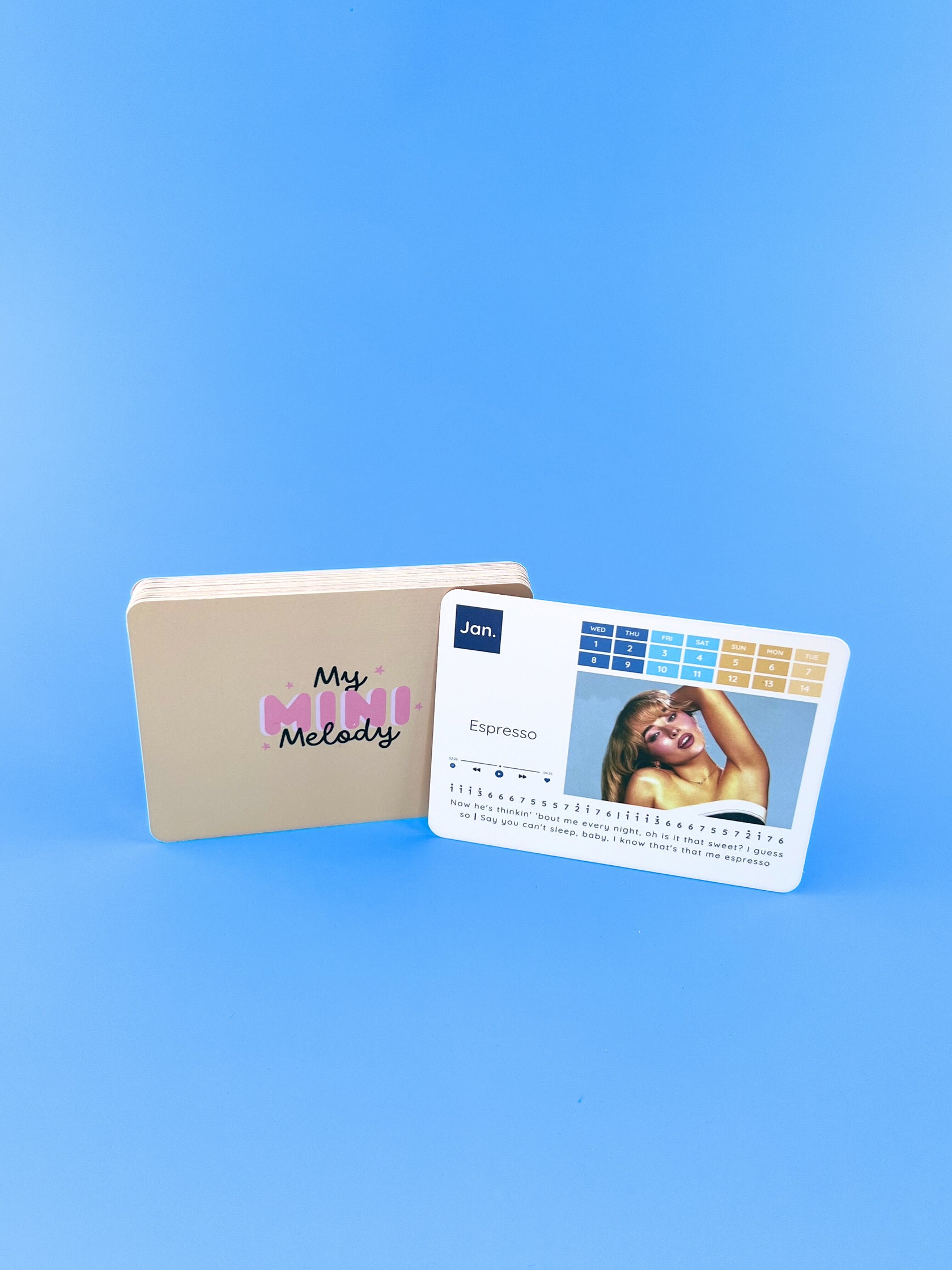 Sabrina Carpenter Piano Calendar 2025 – MyMiniMelody